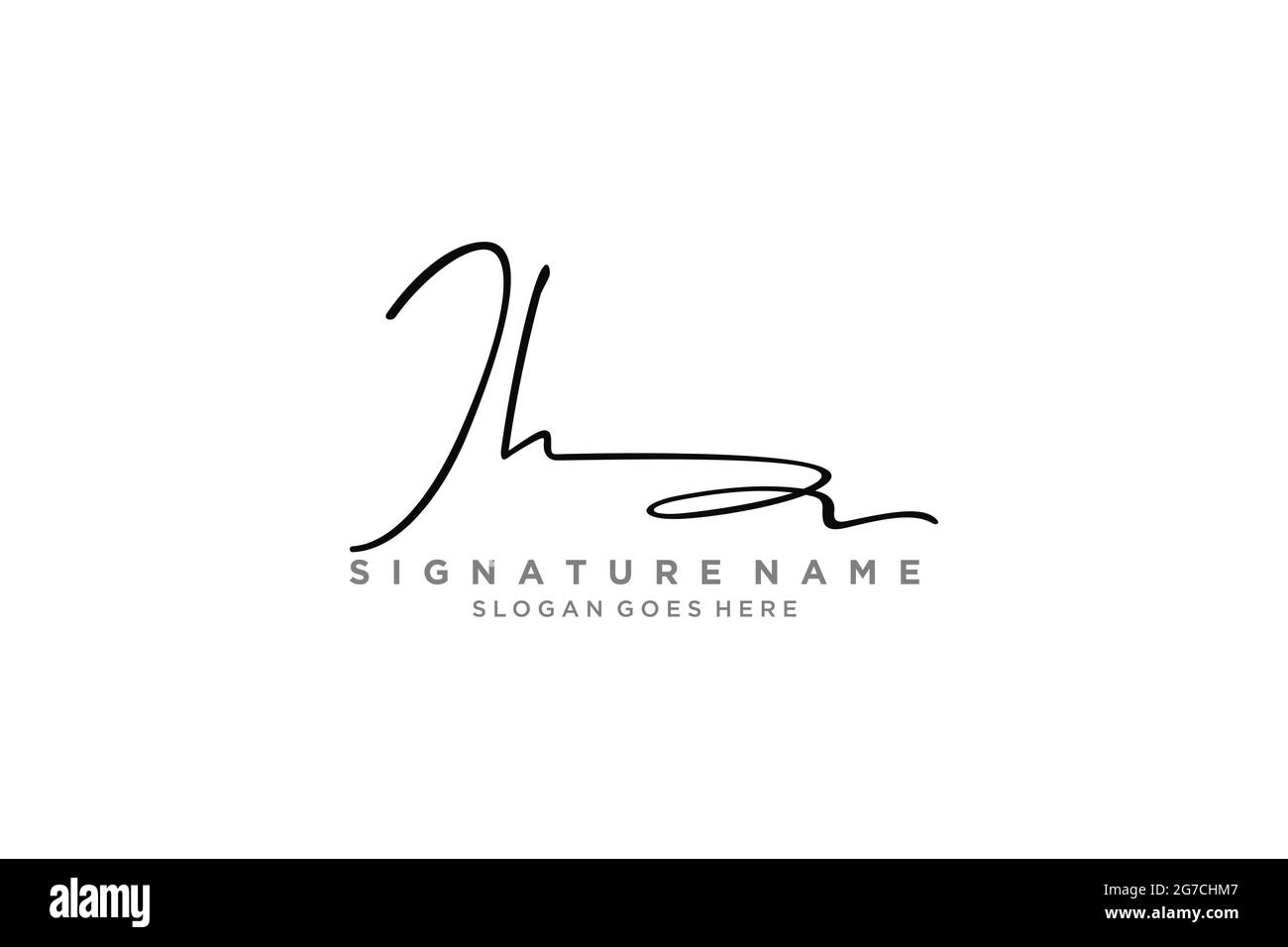 IH Letter Signature Logo Template elegant design logo Sign Symbol ...