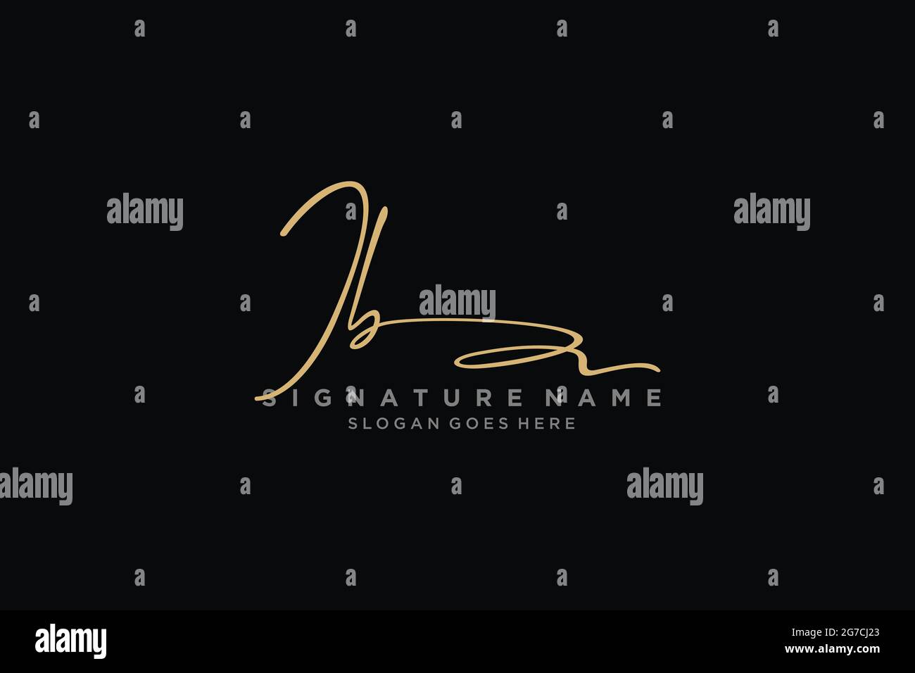 IB Letter Signature Logo Template elegant design logo Sign Symbol template vector icon Stock ...