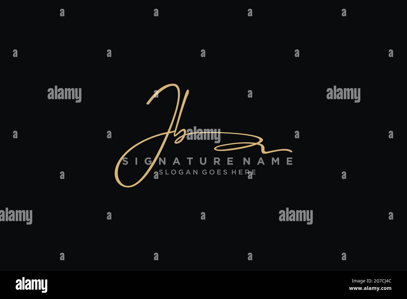 JB Letter Signature Logo Template elegant design logo Sign Symbol ...