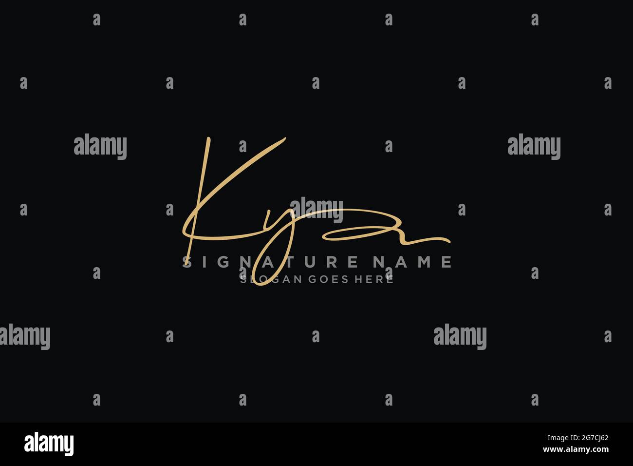 KY Letter Signature Logo Template elegant design logo Sign Symbol ...