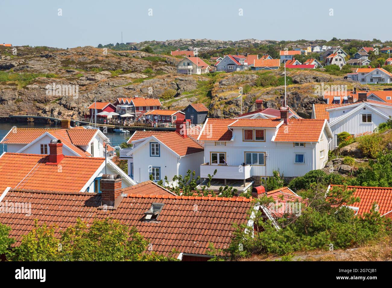 Grundsund, a coastal community on the Swedish west coast Stock Photo ...