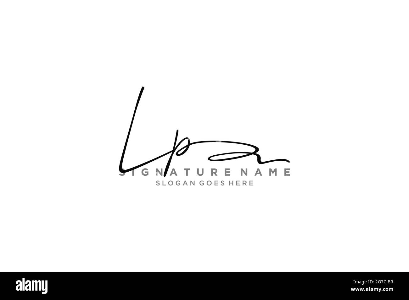 LP Letter Signature Logo Template elegant design logo Sign Symbol ...