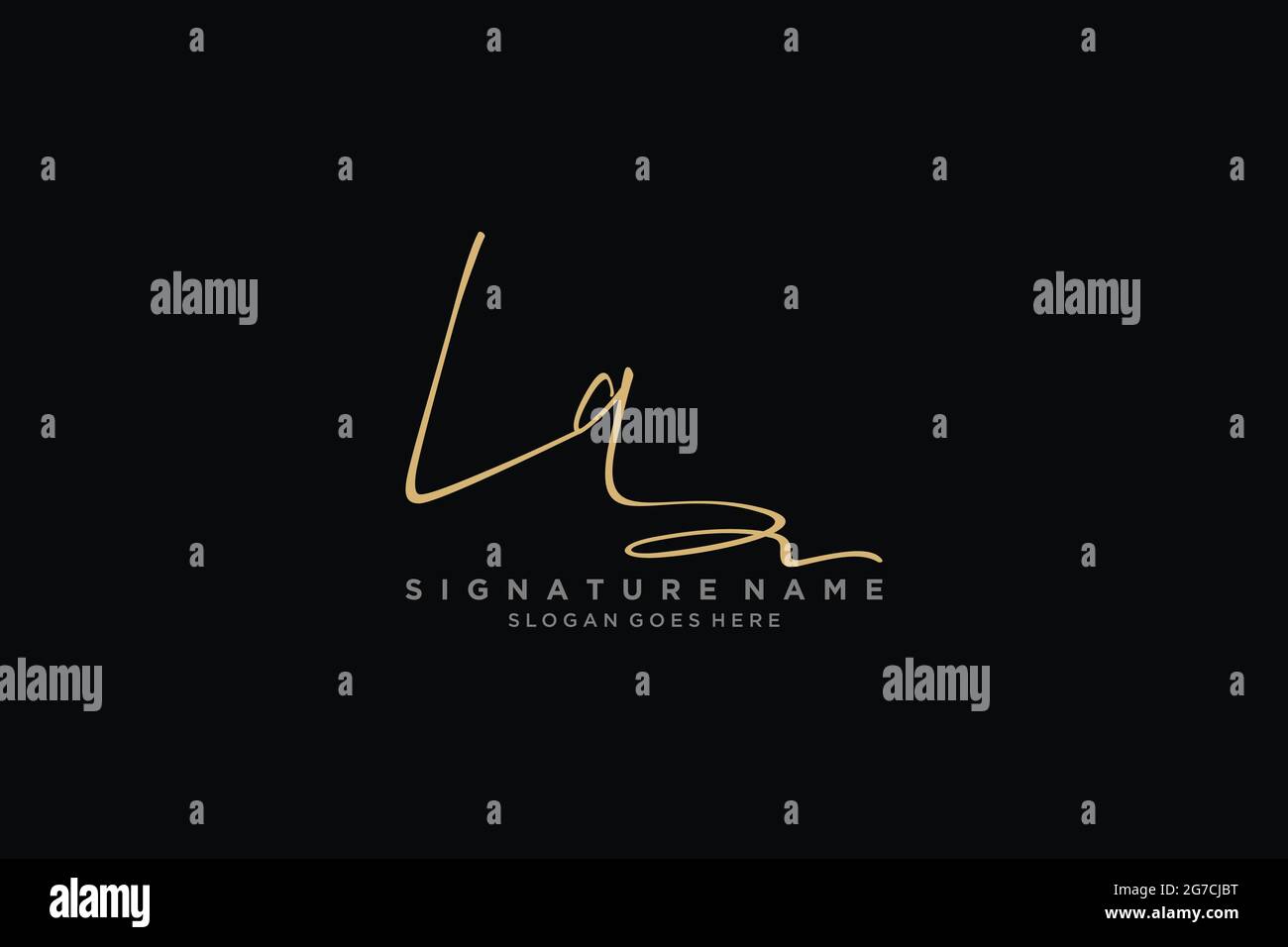 LQ Letter Signature Logo Template elegant design logo Sign Symbol ...