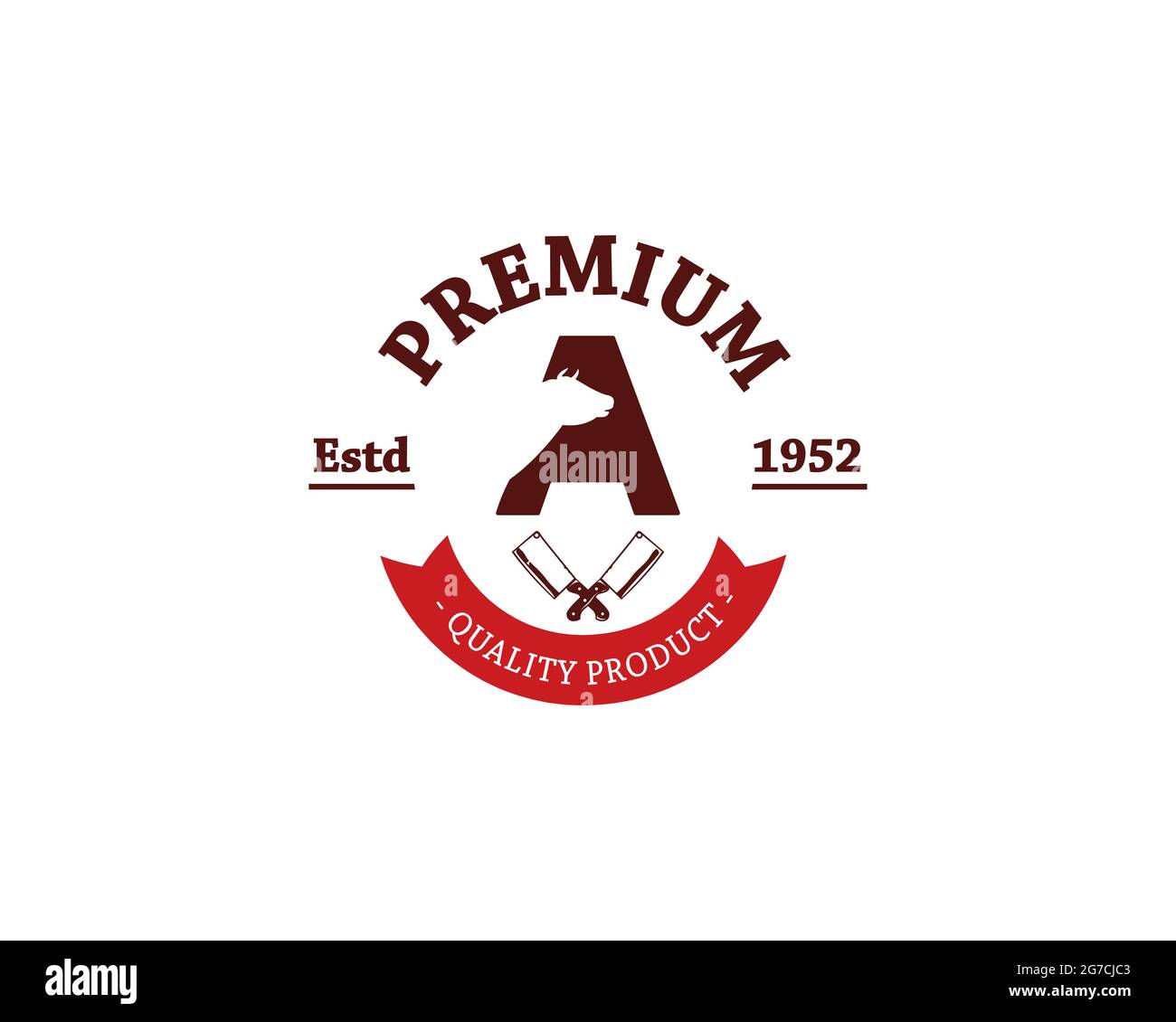 Letter A beef and meat Logo design can be used as sign, icon or symbol ...