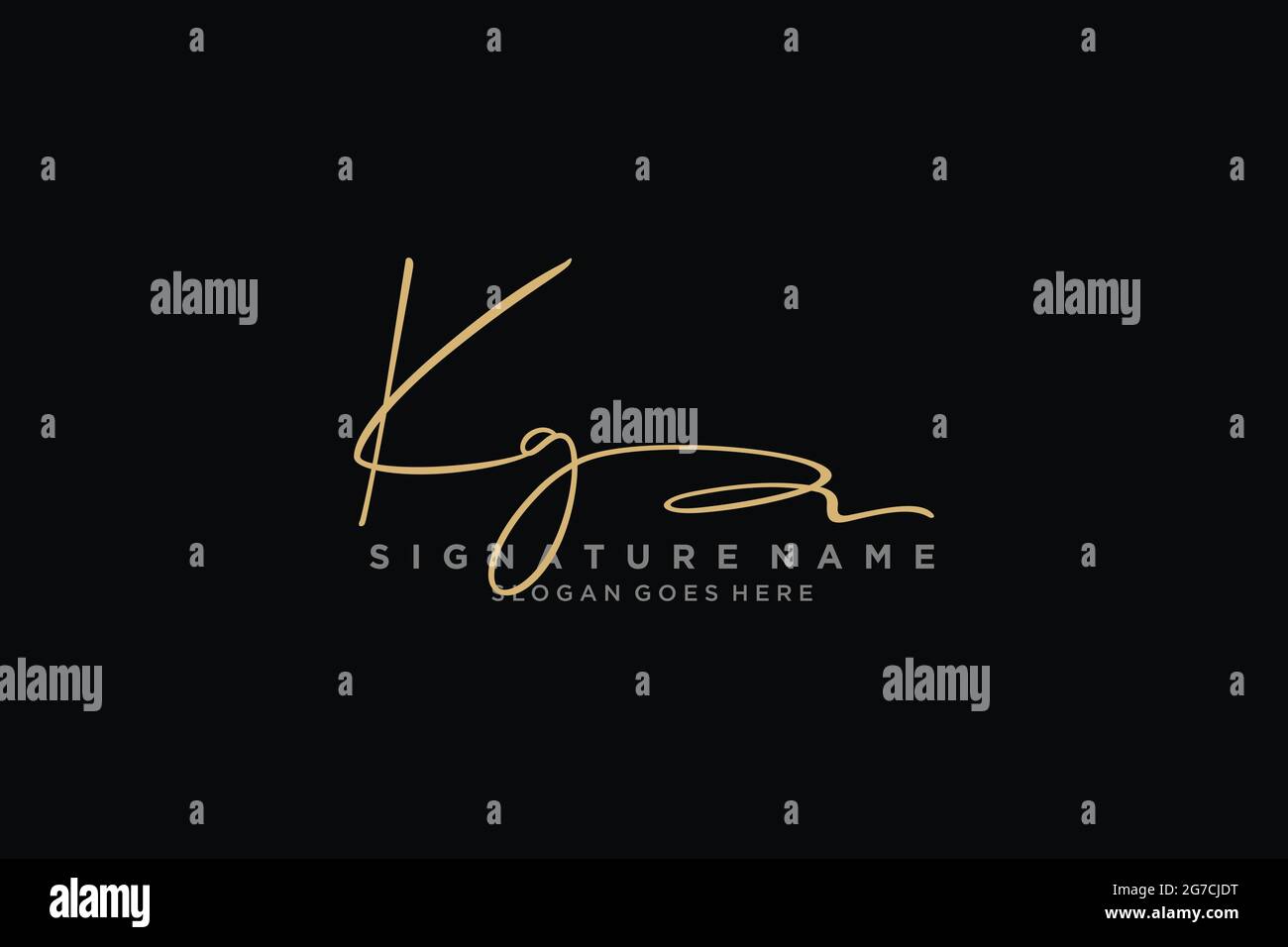 KG Letter Signature Logo Template elegant design logo Sign Symbol ...
