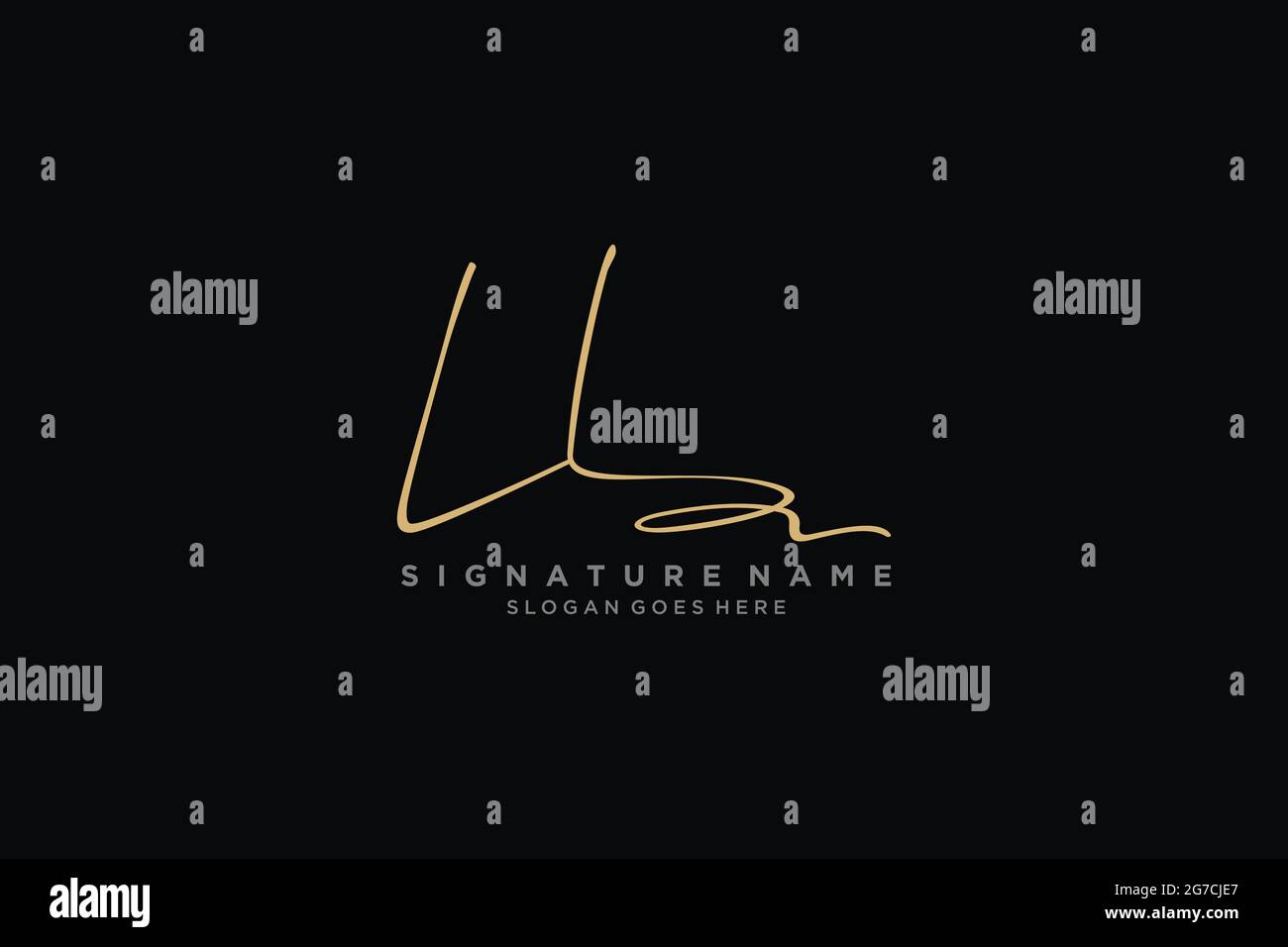 LL Letter Signature Logo Template elegant design logo Sign Symbol ...