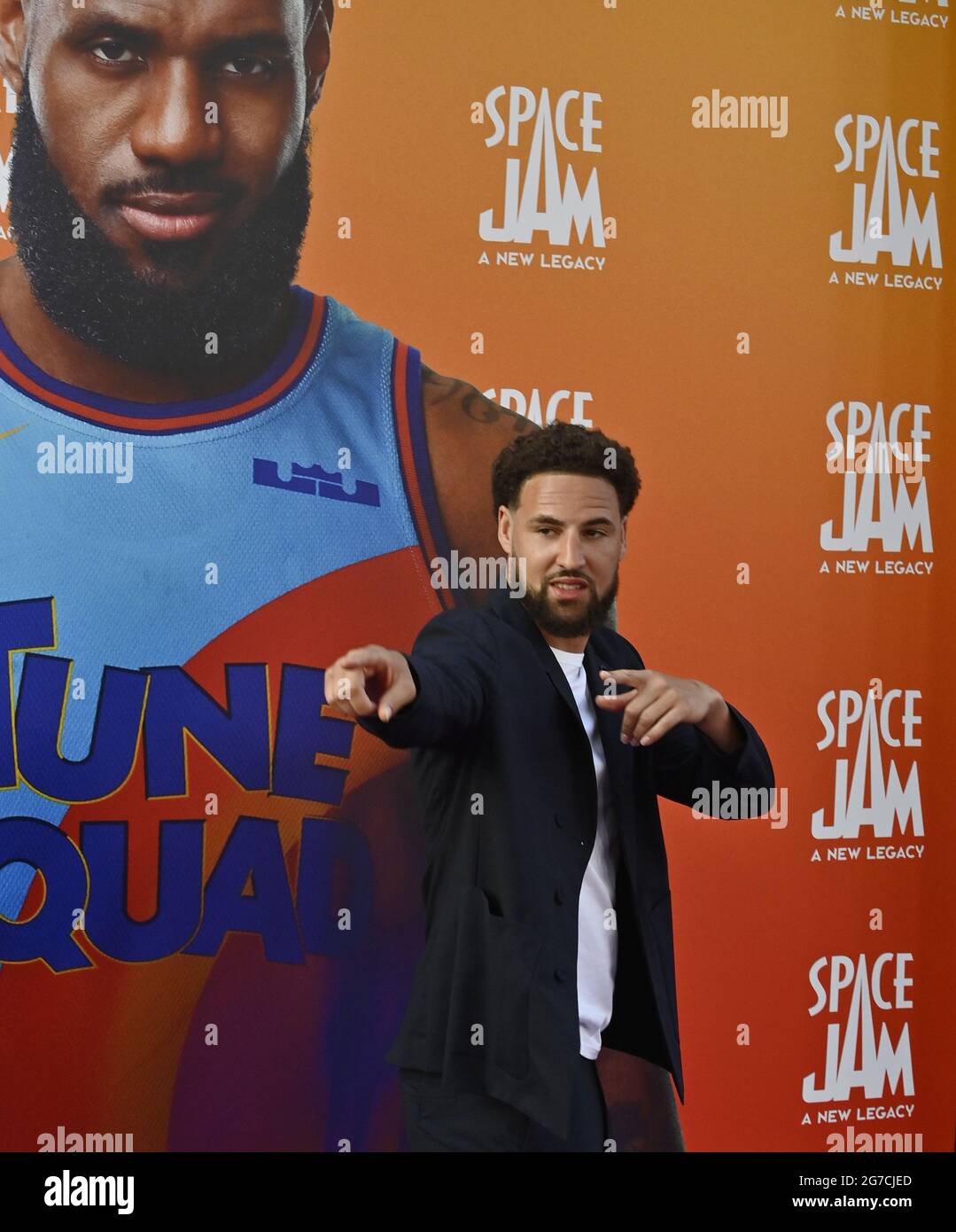 Los Angeles, United States. 12th July, 2021. NBA player Klay Thompson ...