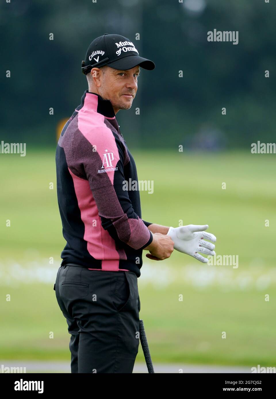 Sweden's Henrik Stenson during the practice day at The Royal St George ...