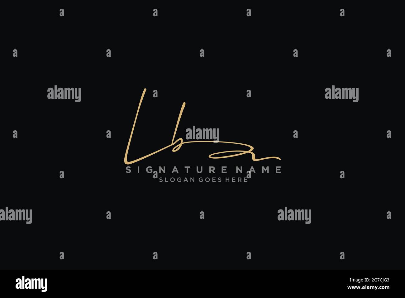 LB Letter Signature Logo Template elegant design logo Sign Symbol ...