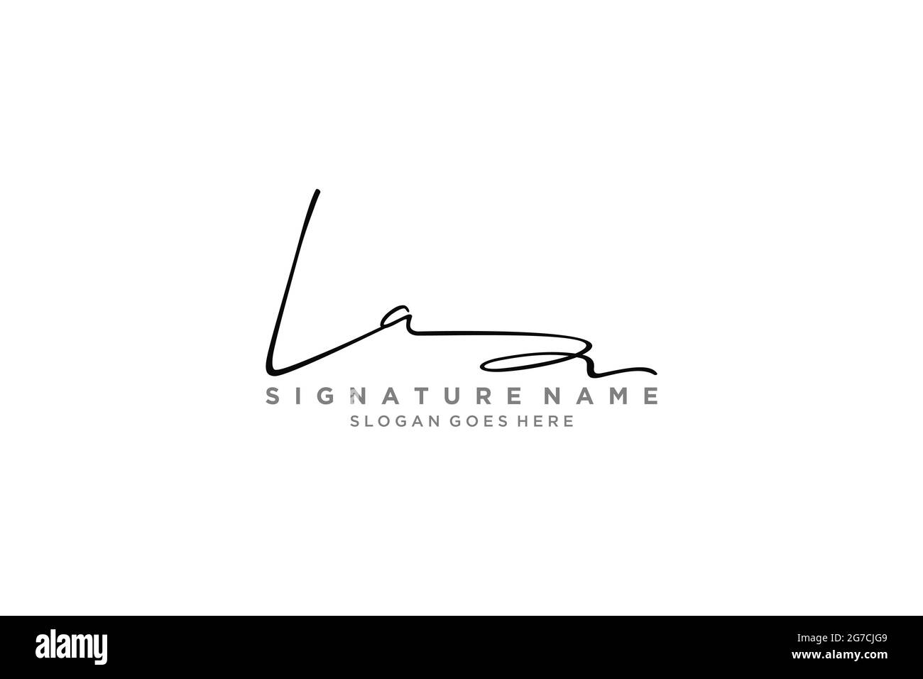 LA Letter Signature Logo Template elegant design logo Sign Symbol ...