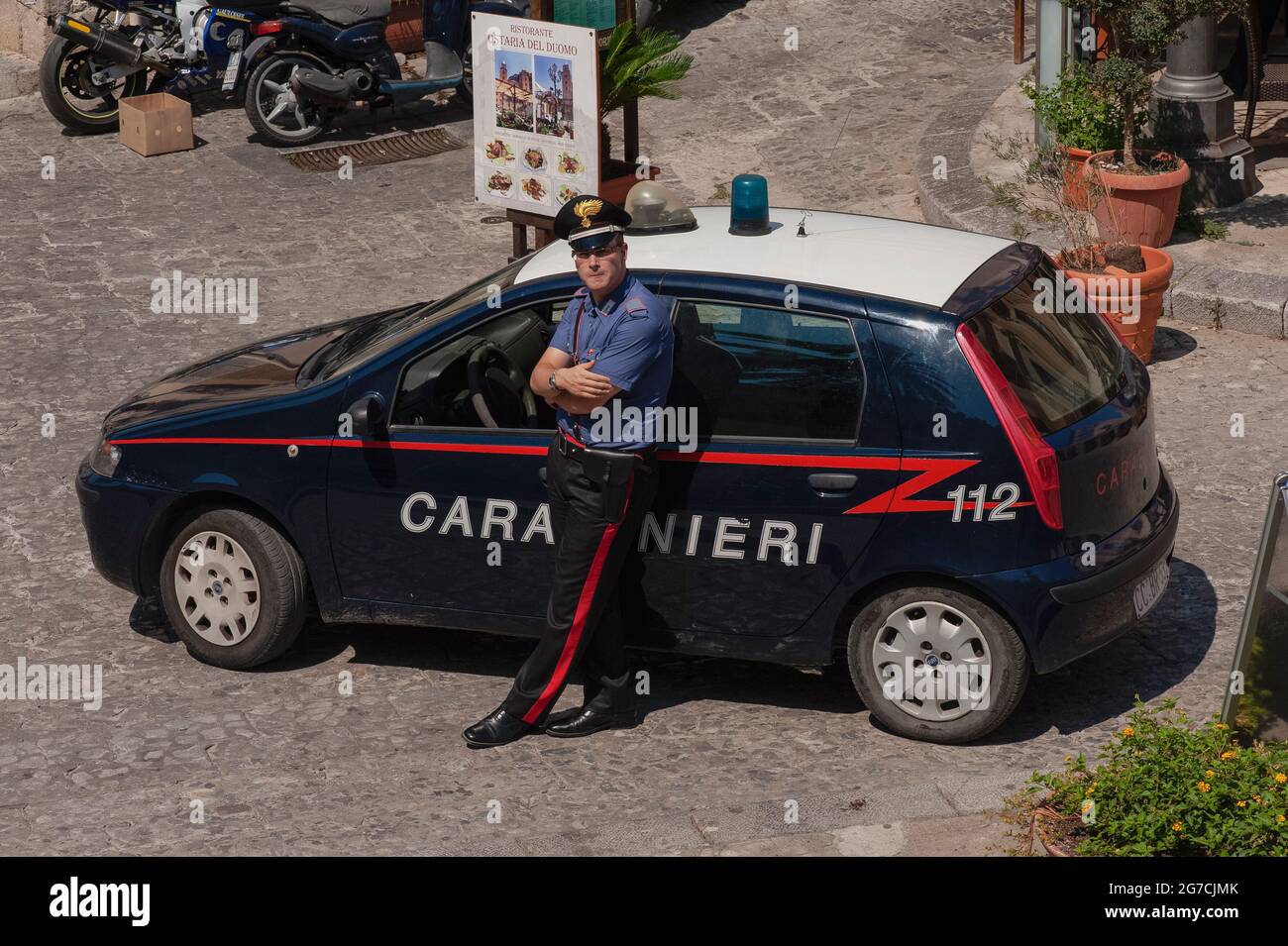 Italian police car fiat police hi-res stock photography and images - Alamy