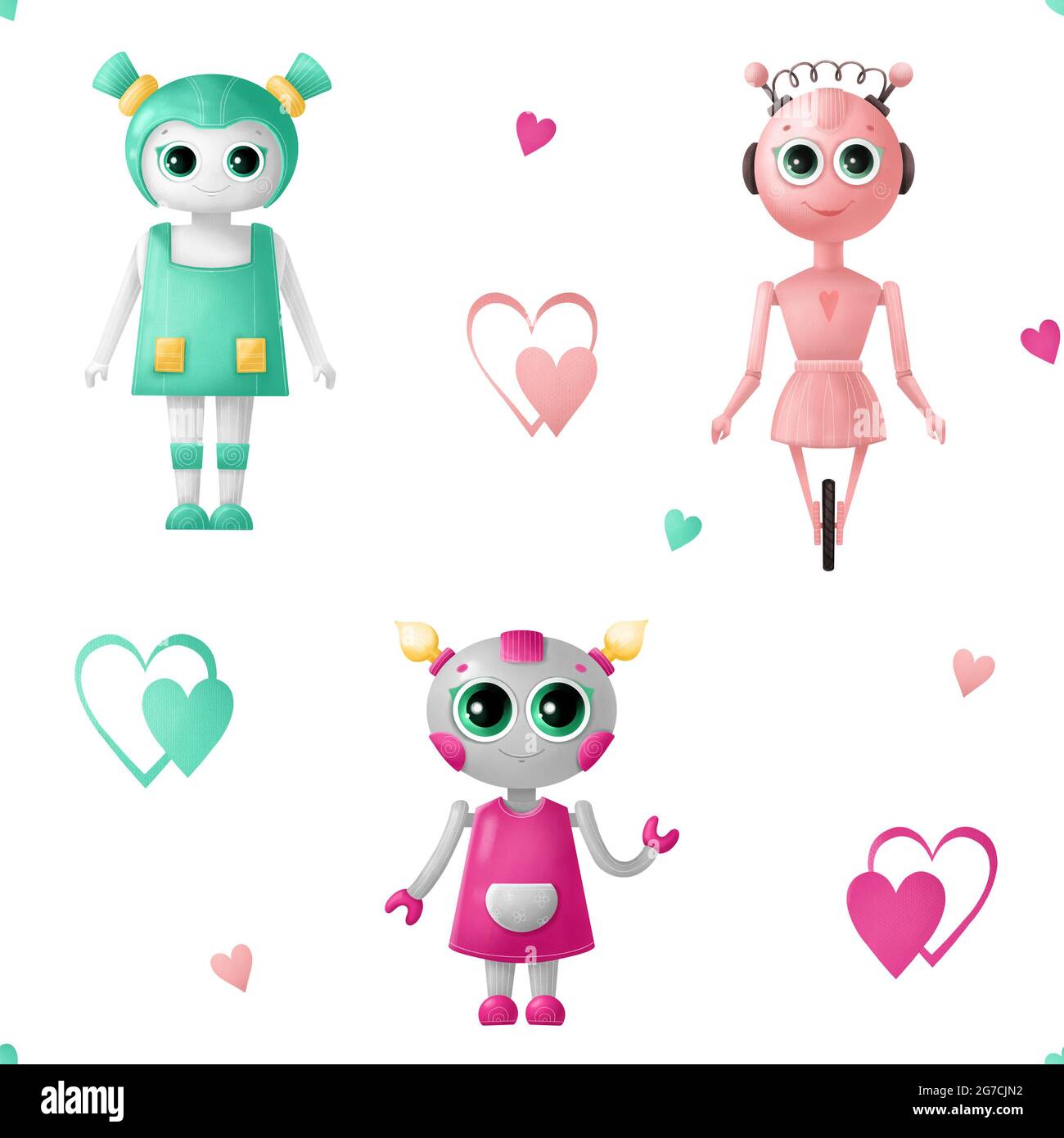 Girl Robot Clipart