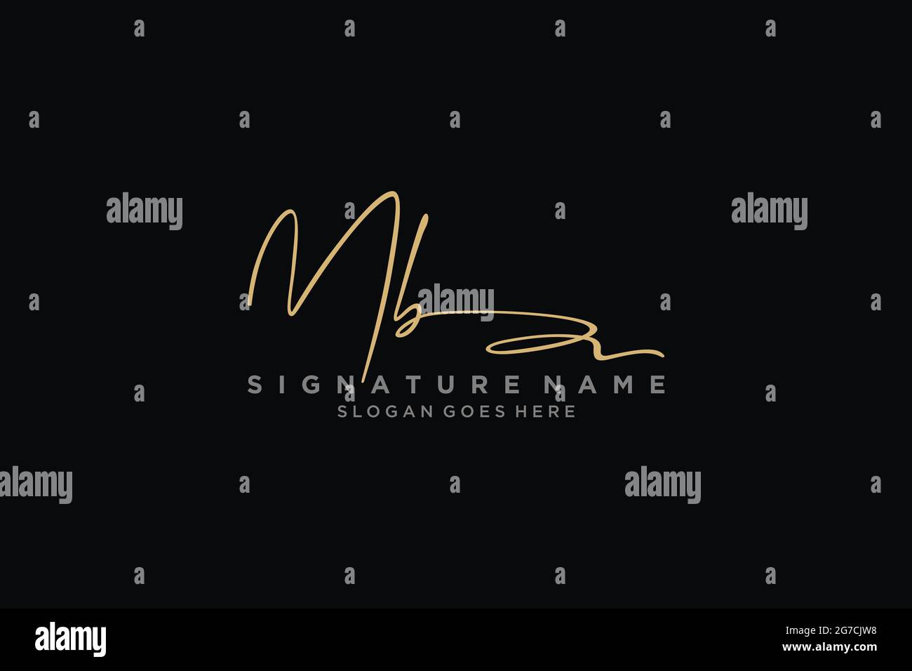 MB Letter Signature Logo Template elegant design logo Sign Symbol ...