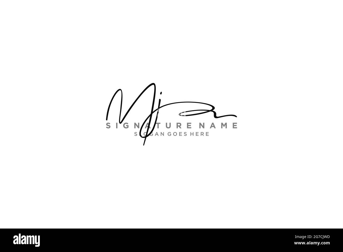 Letter mj logo hi-res stock photography and images - Alamy