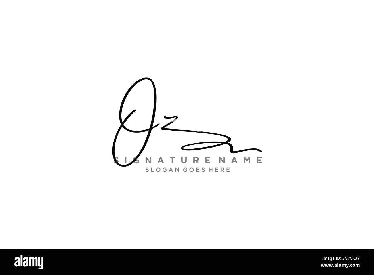OZ Letter Signature Logo Template elegant design logo Sign Symbol ...