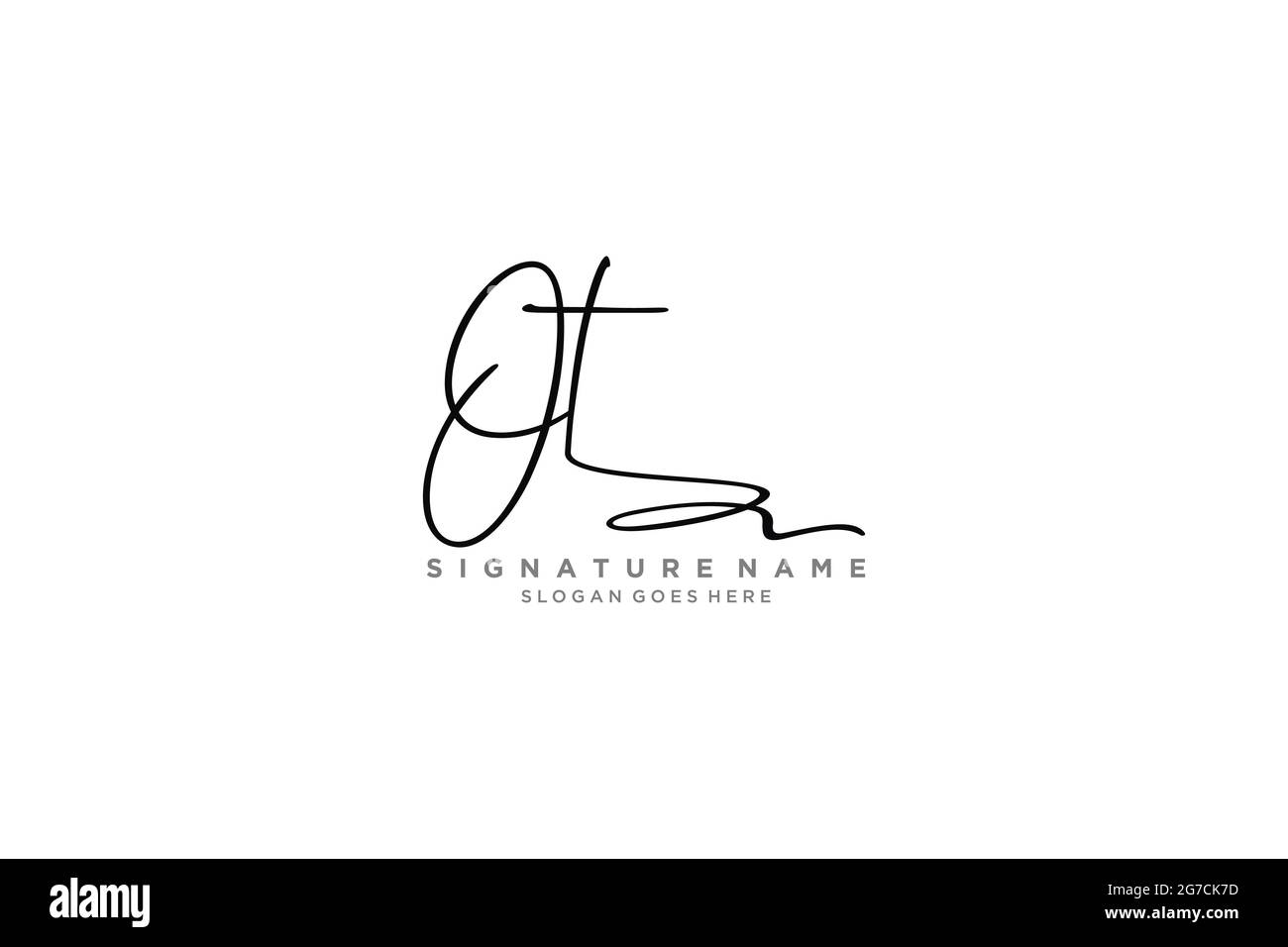 OT Letter Signature Logo Template elegant design logo Sign Symbol ...