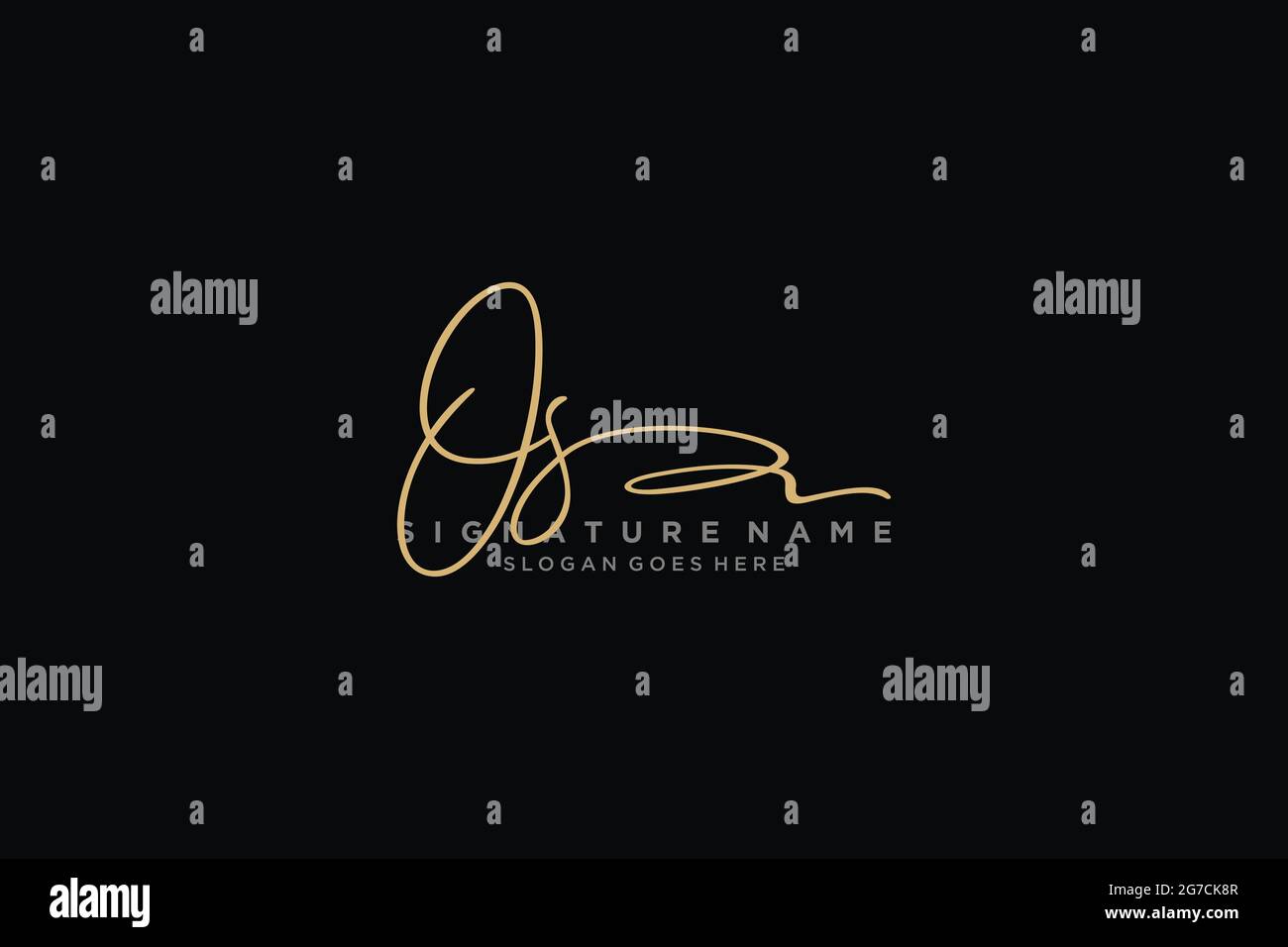 OS Letter Signature Logo Template elegant design logo Sign Symbol ...