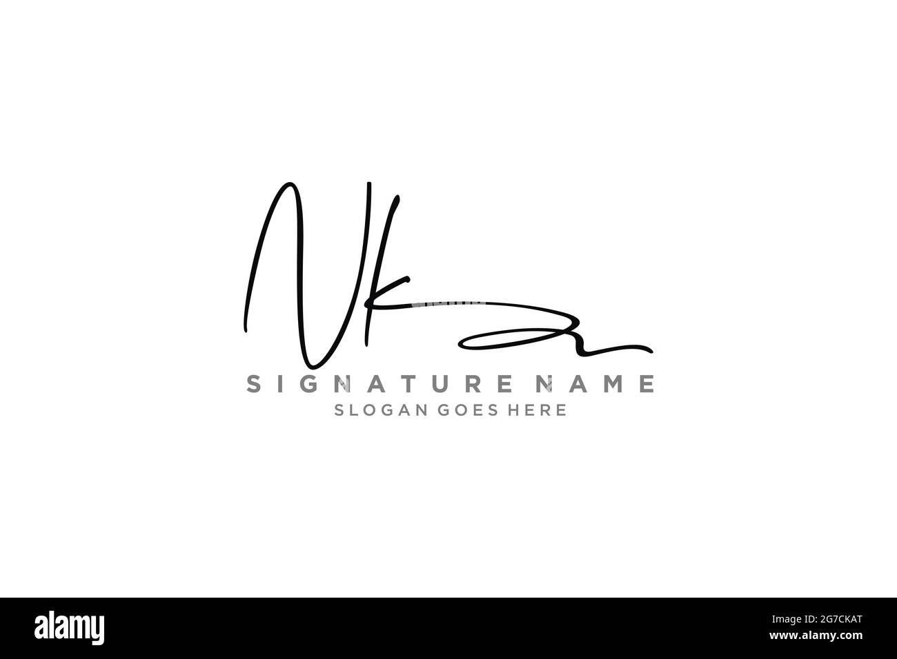 NK Letter Signature Logo Template elegant design logo Sign Symbol ...