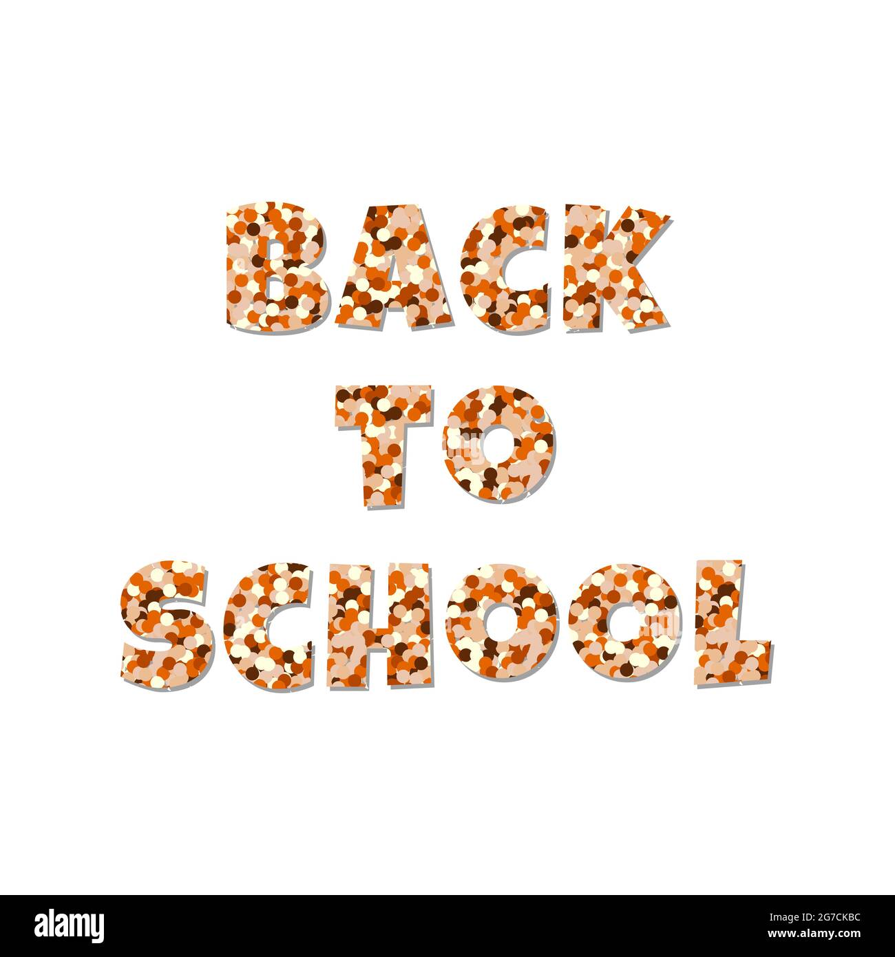 Back to school, lettering, balloon-filled letters, texture letters ...