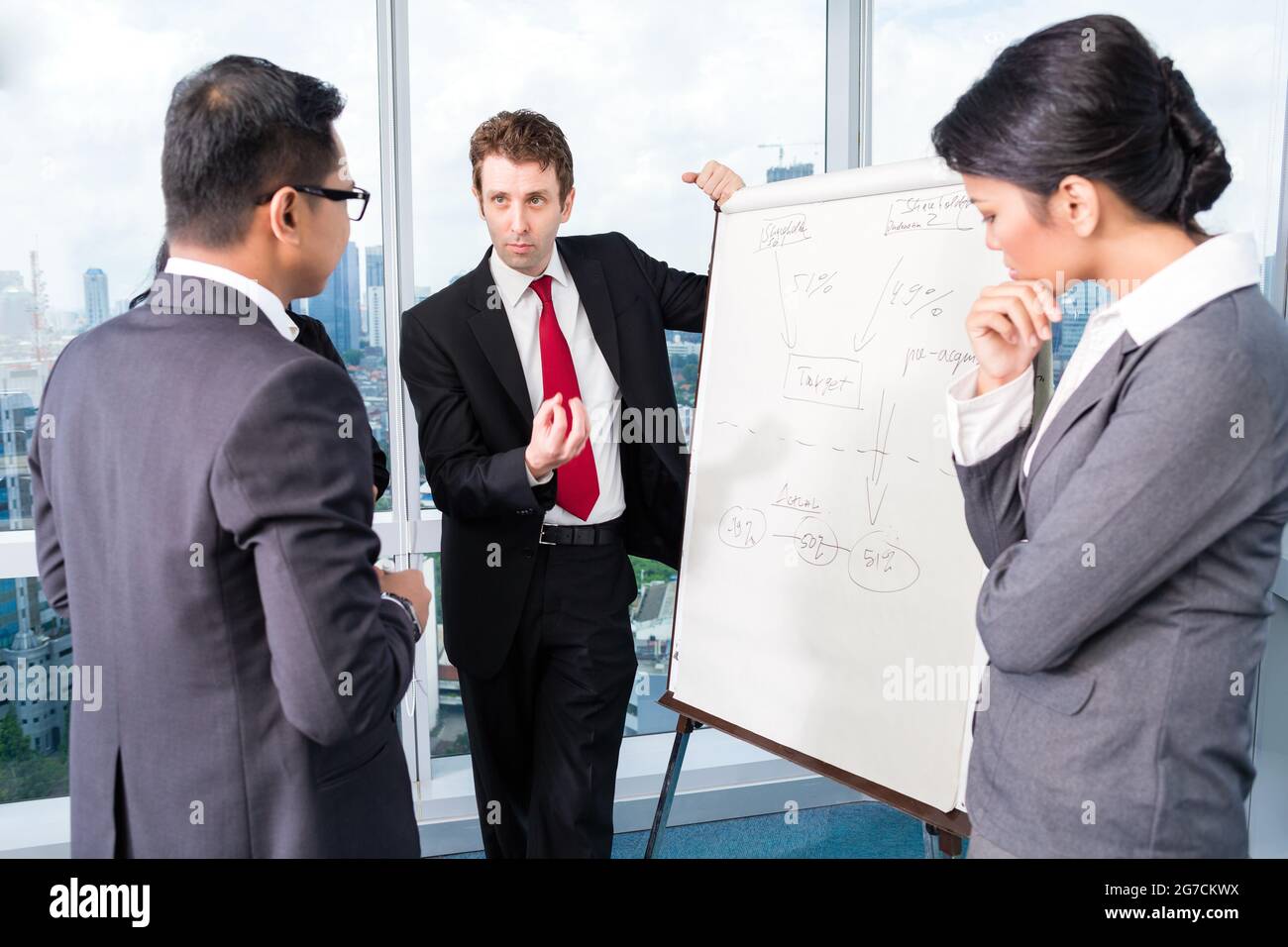 Business team drafting in strategy meeting Stock Photo - Alamy
