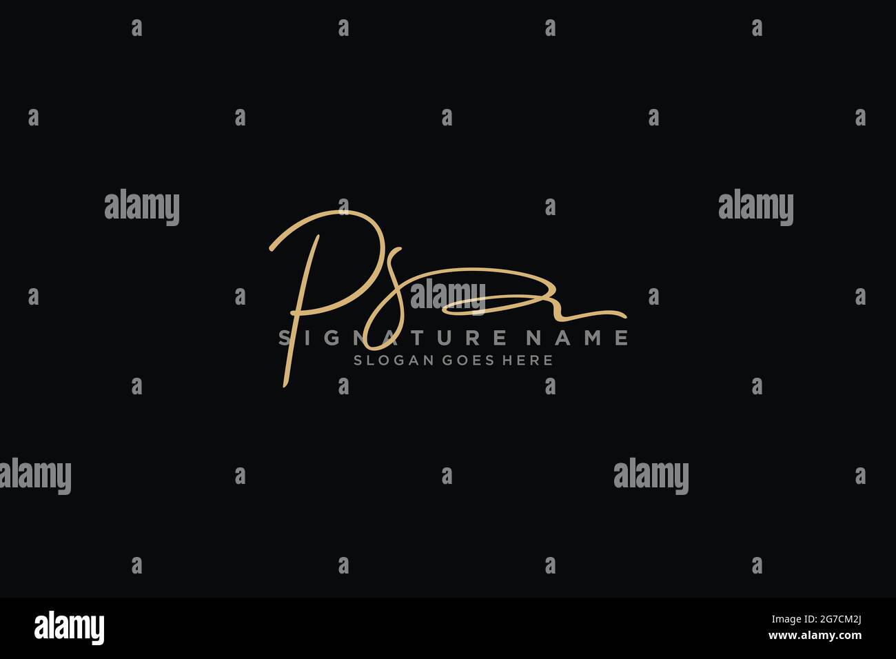 PS Letter Signature Logo Template elegant design logo Sign Symbol ...