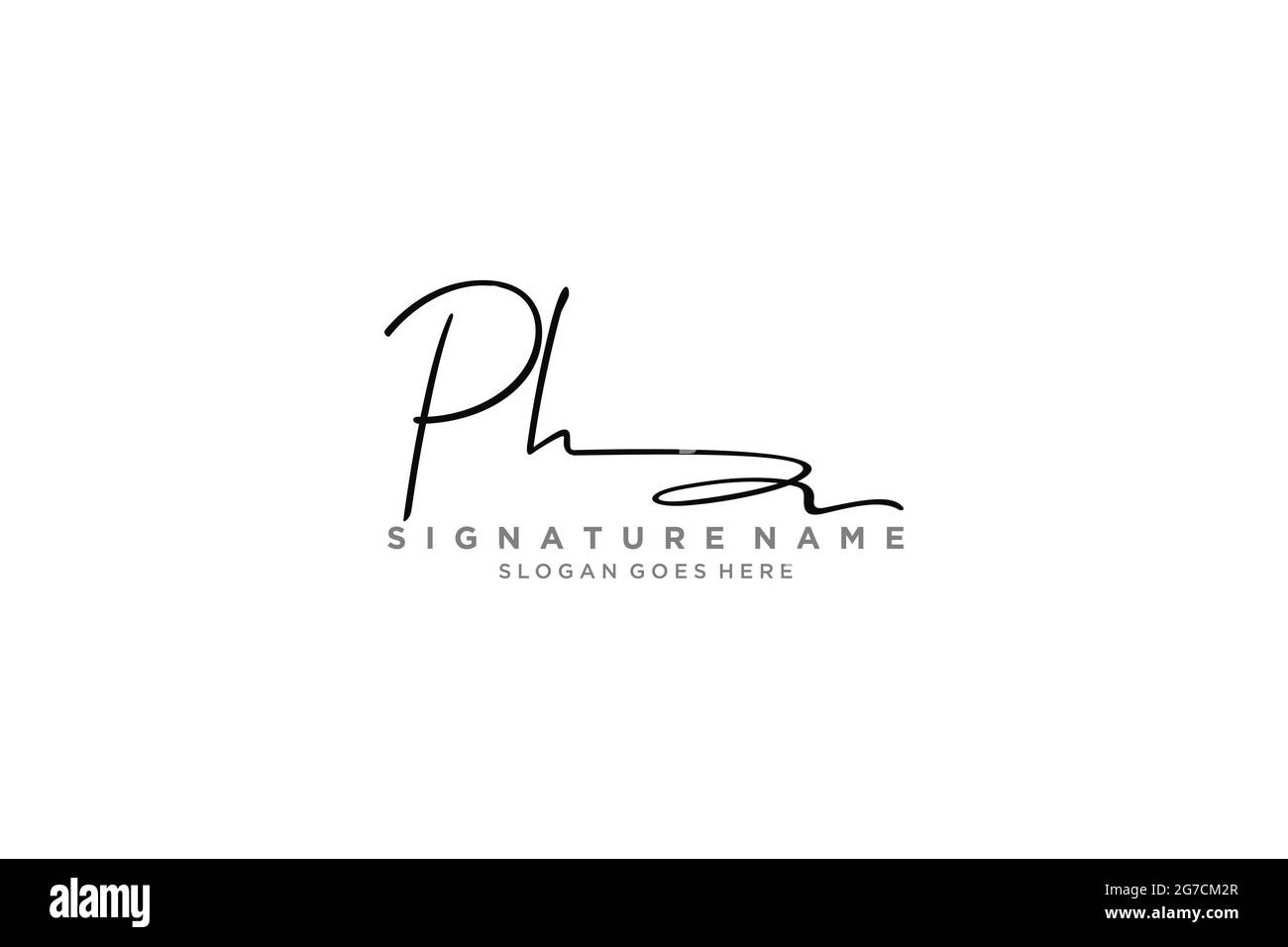 PH Letter Signature Logo Template elegant design logo Sign Symbol ...