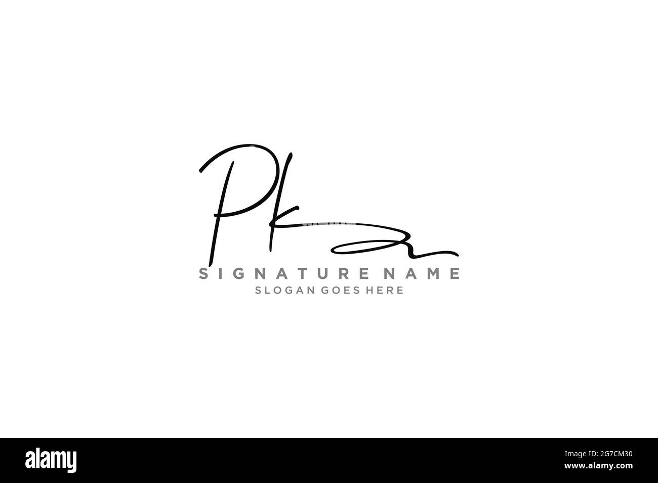 PK Letter Signature Logo Template elegant design logo Sign Symbol ...