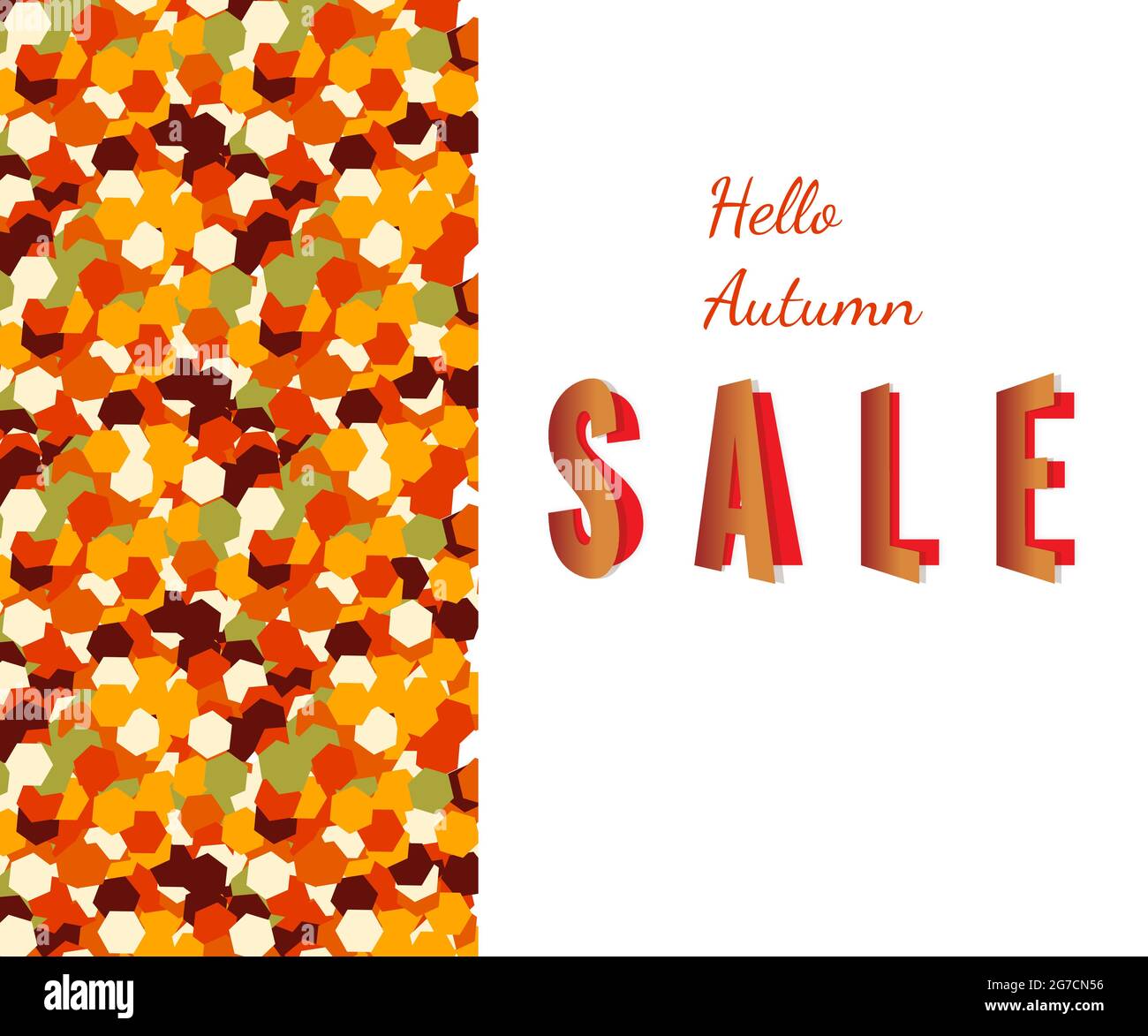 Autumn sale banner for design. Template. Vector illustration Stock ...