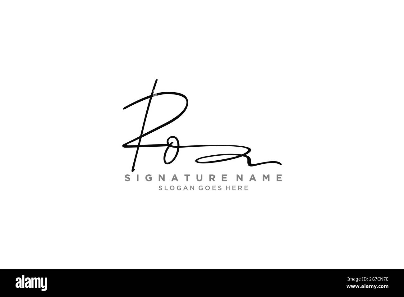 RO Letter Signature Logo Template elegant design logo Sign Symbol ...
