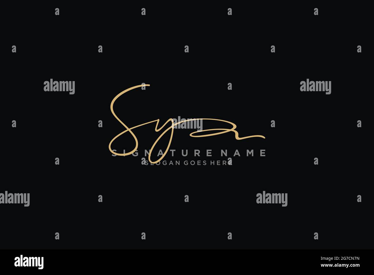 SY Letter Signature Logo Template elegant design logo Sign Symbol ...