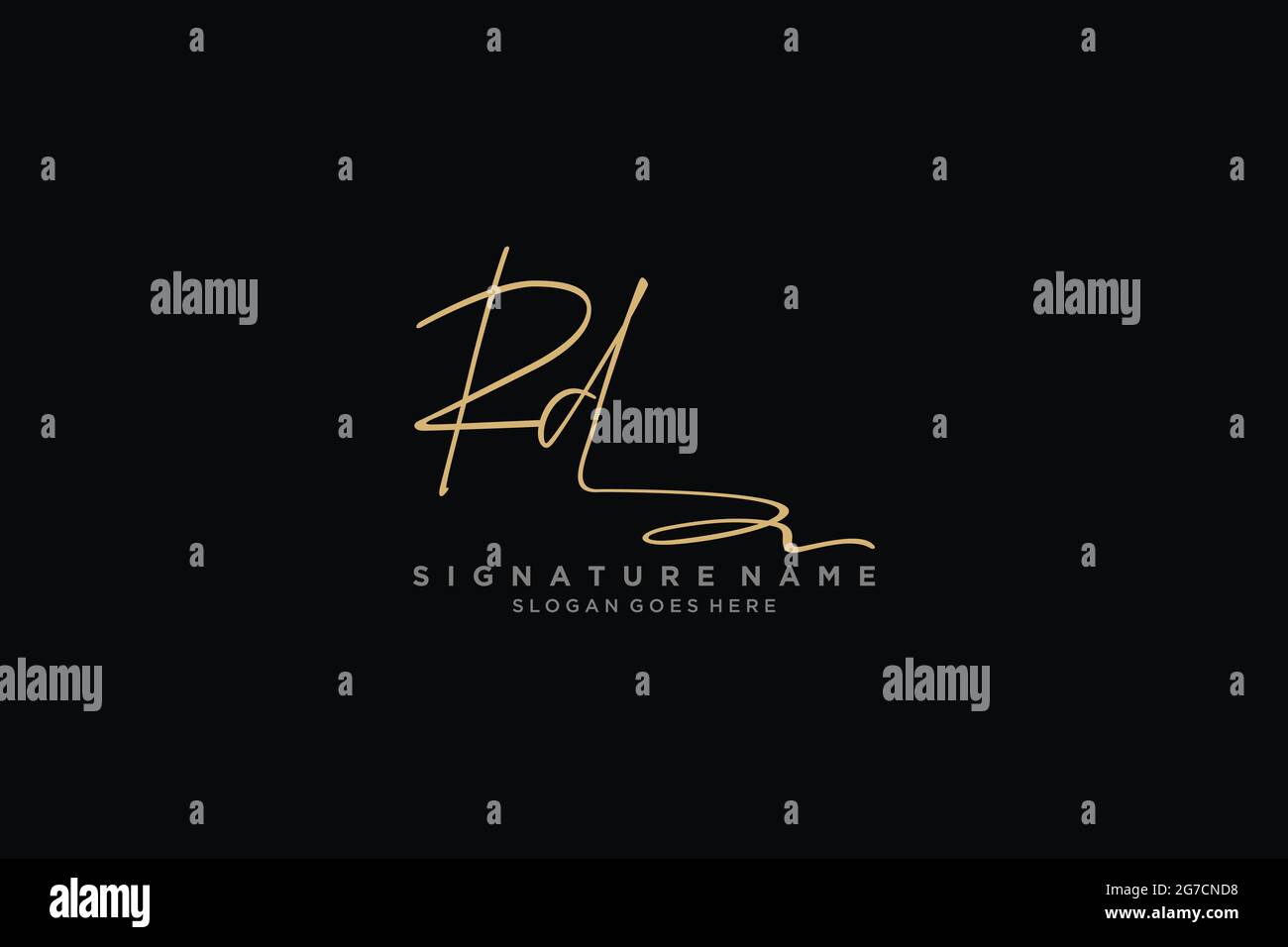 RD Letter Signature Logo Template elegant design logo Sign Symbol ...