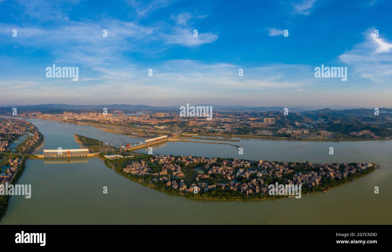 July 13, 2021, Wuzhou, Wuzhou, China: On the evening of July 12, 2021 ...