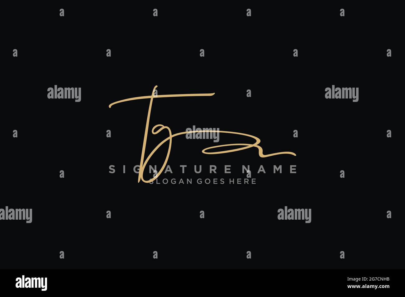 TG Letter Signature Logo Template elegant design logo Sign Symbol ...