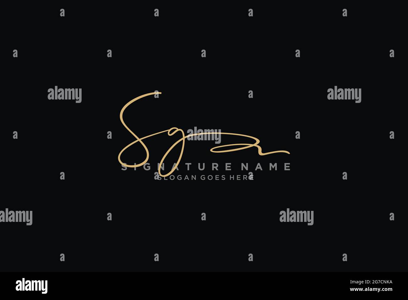 SG Letter Signature Logo Template elegant design logo Sign Symbol ...