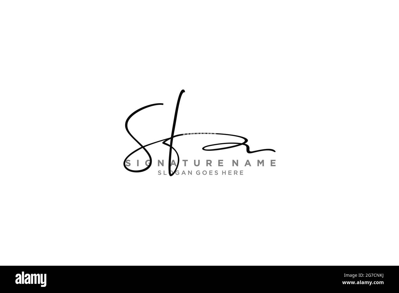 SF Letter Signature Logo Template elegant design logo Sign Symbol ...