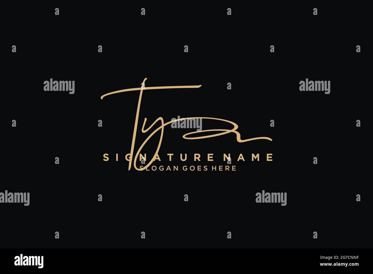 TY Letter Signature Logo Template elegant design logo Sign Symbol ...