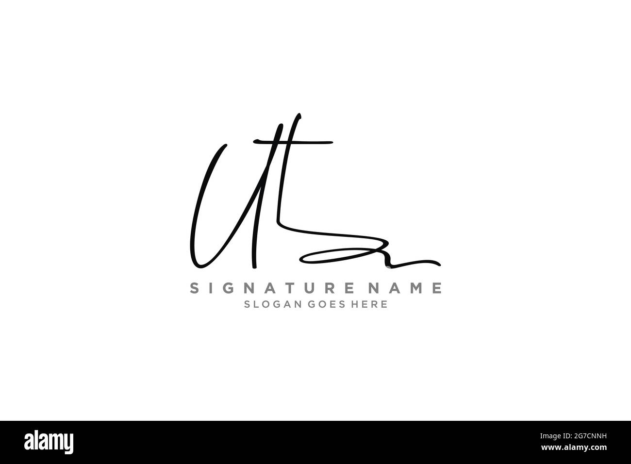 UT Letter Signature Logo Template elegant design logo Sign Symbol ...