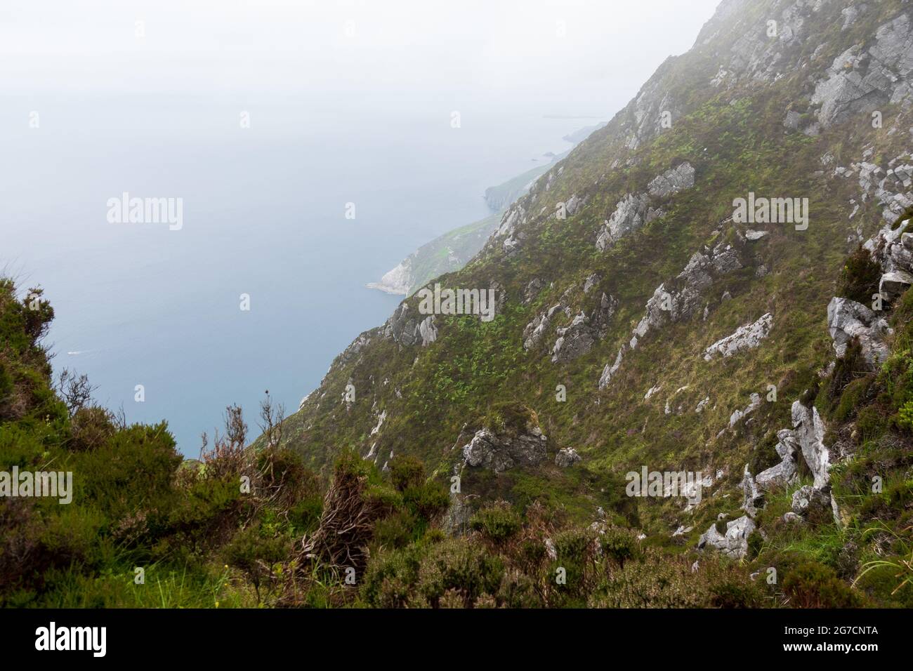 View from Slieve League or Sliabh Liag cliffs in Co Donegal, Ireland ...