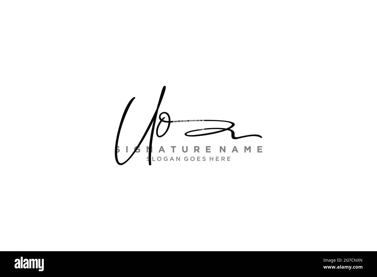 UO Letter Signature Logo Template elegant design logo Sign Symbol ...