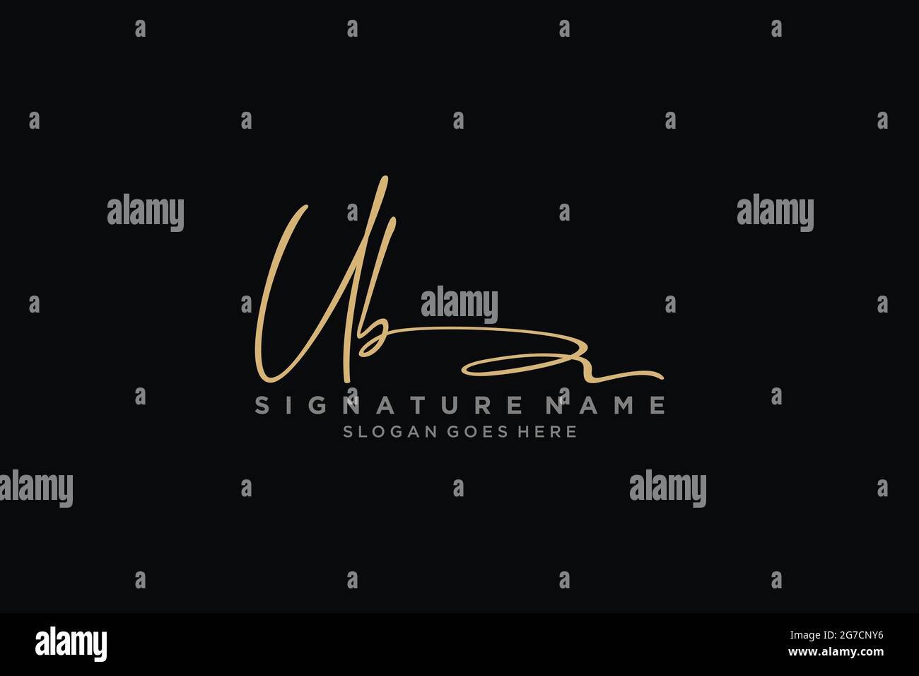 UB Letter Signature Logo Template elegant design logo Sign Symbol ...