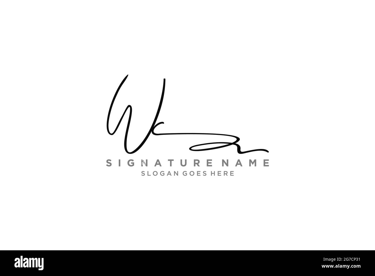 WC Letter Signature Logo Template elegant design logo Sign Symbol ...
