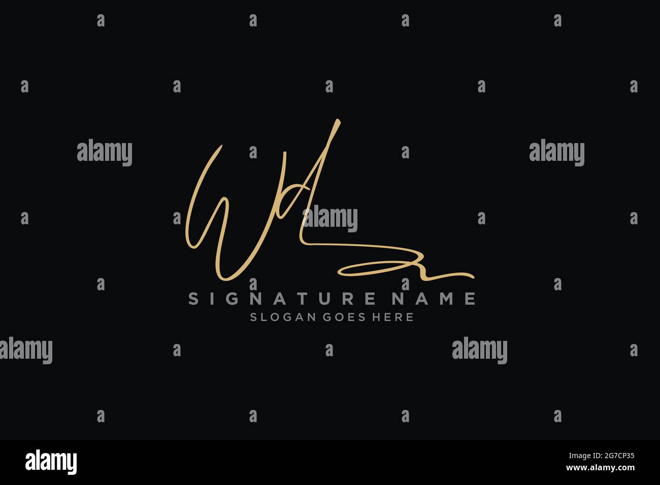 WD Letter Signature Logo Template elegant design logo Sign Symbol ...