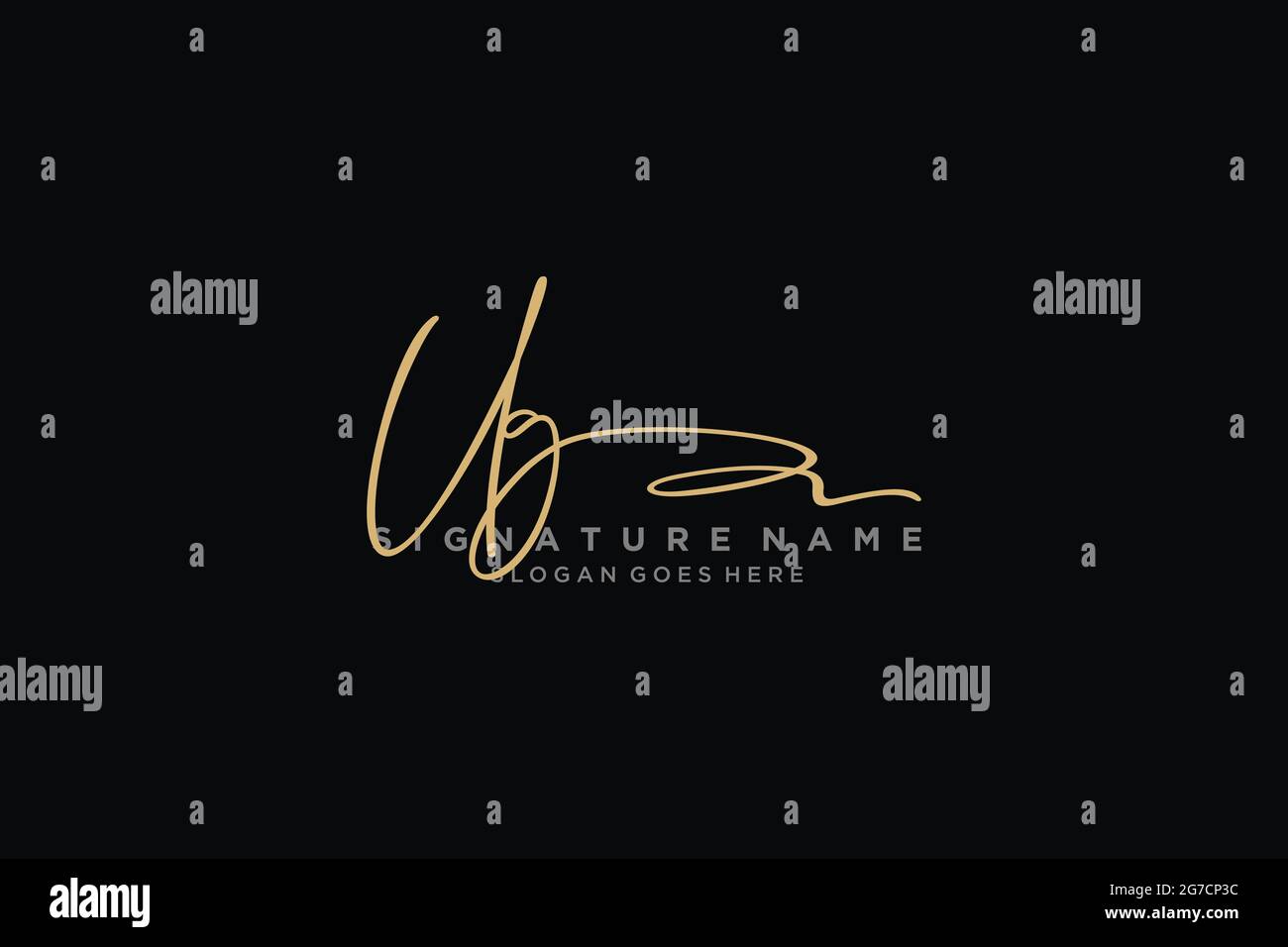 UG Letter Signature Logo Template elegant design logo Sign Symbol ...