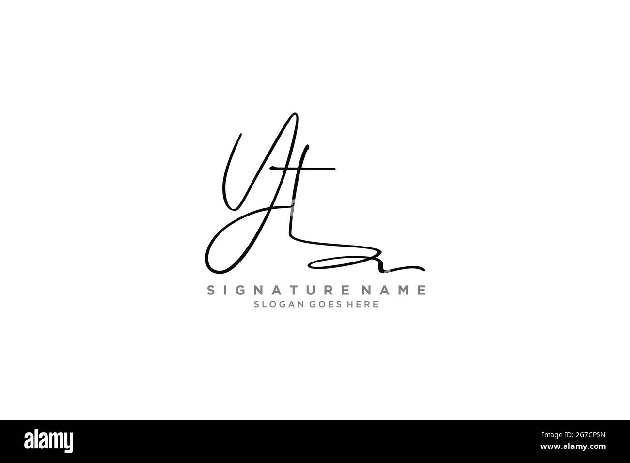 YT Letter Signature Logo Template elegant design logo Sign Symbol ...