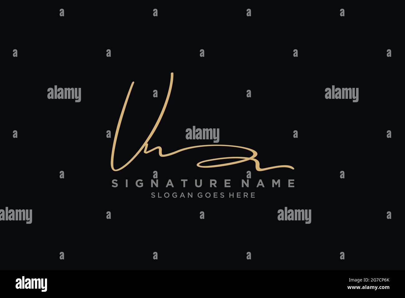 VN Letter Signature Logo Template elegant design logo Sign Symbol ...