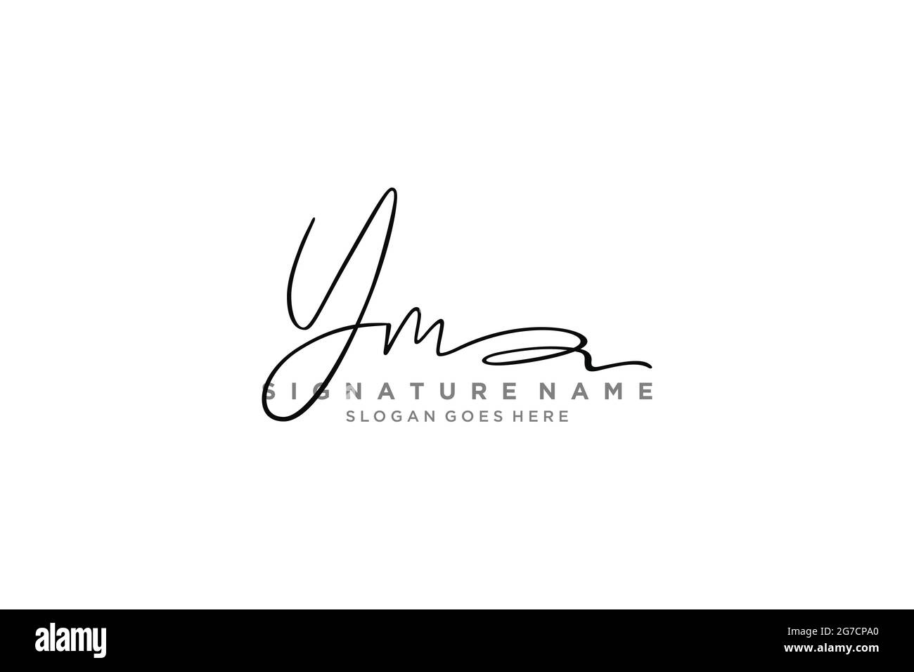 YM Letter Signature Logo Template elegant design logo Sign Symbol ...