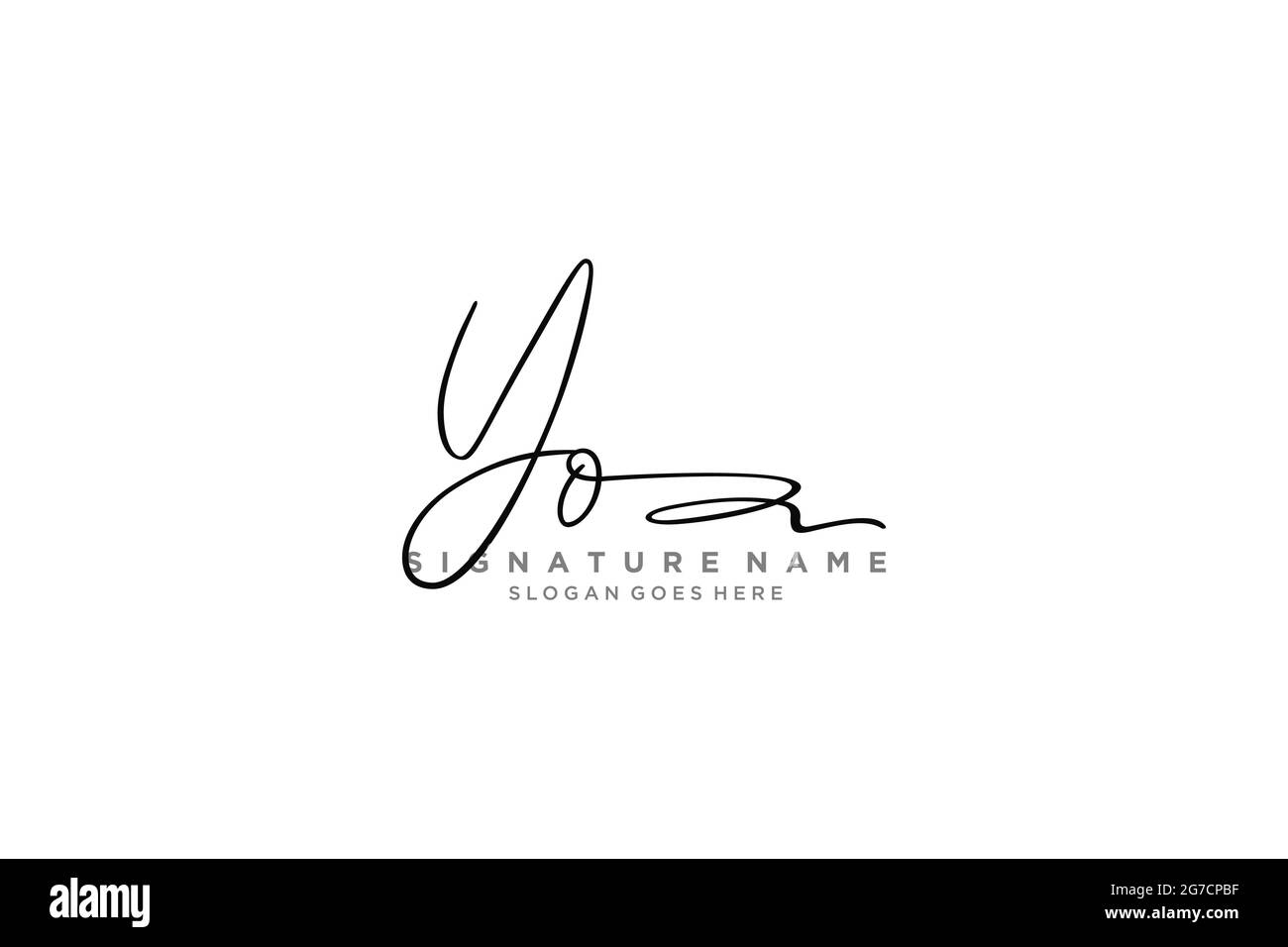 YO Letter Signature Logo Template elegant design logo Sign Symbol ...