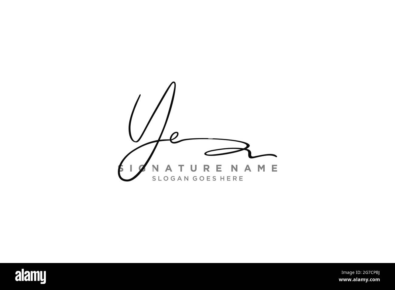 YE Letter Signature Logo Template elegant design logo Sign Symbol ...