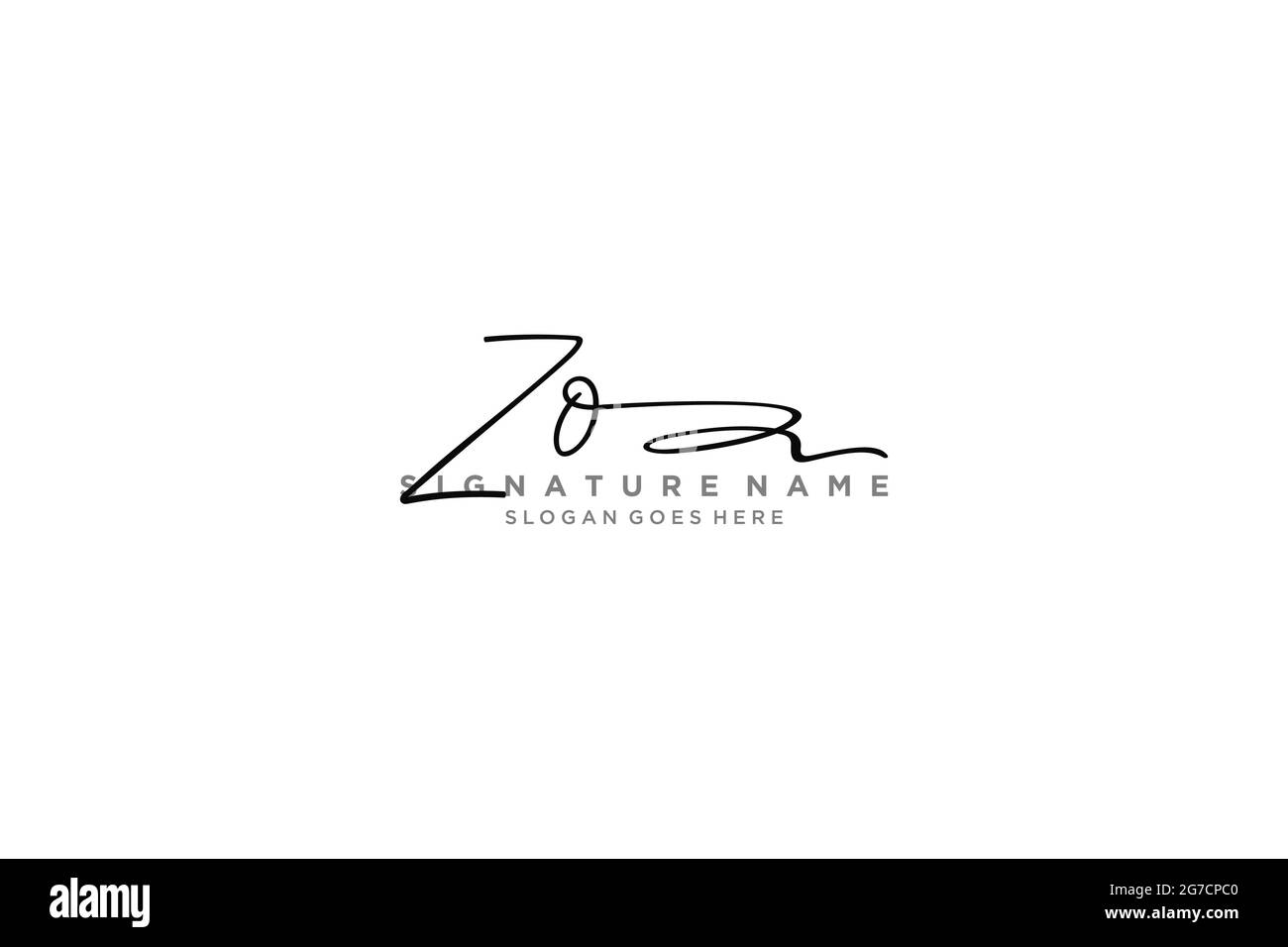 ZO Letter Signature Logo Template elegant design logo Sign Symbol ...