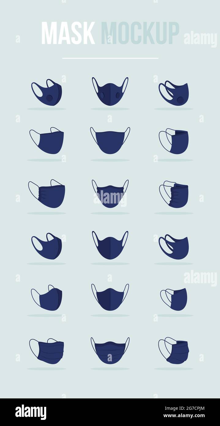 Different types of mask Stock Vector Images - Alamy